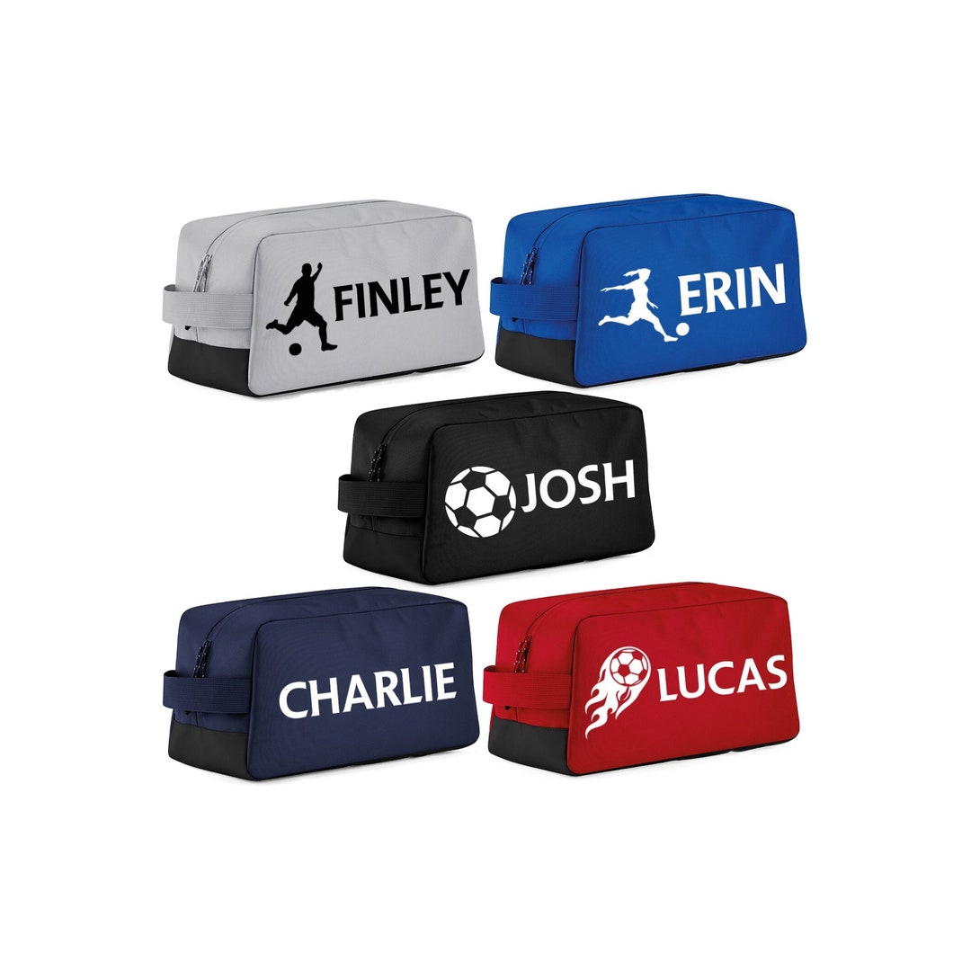 Personalised Football Boot Bag Boys Girls Customised Kids School PE ...