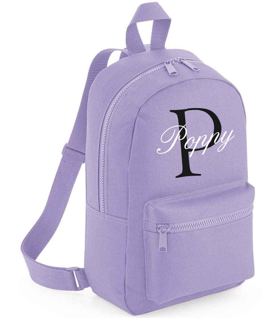 Personalised Mini Kids School Bag Initial Script Boys Girls - Etsy UK