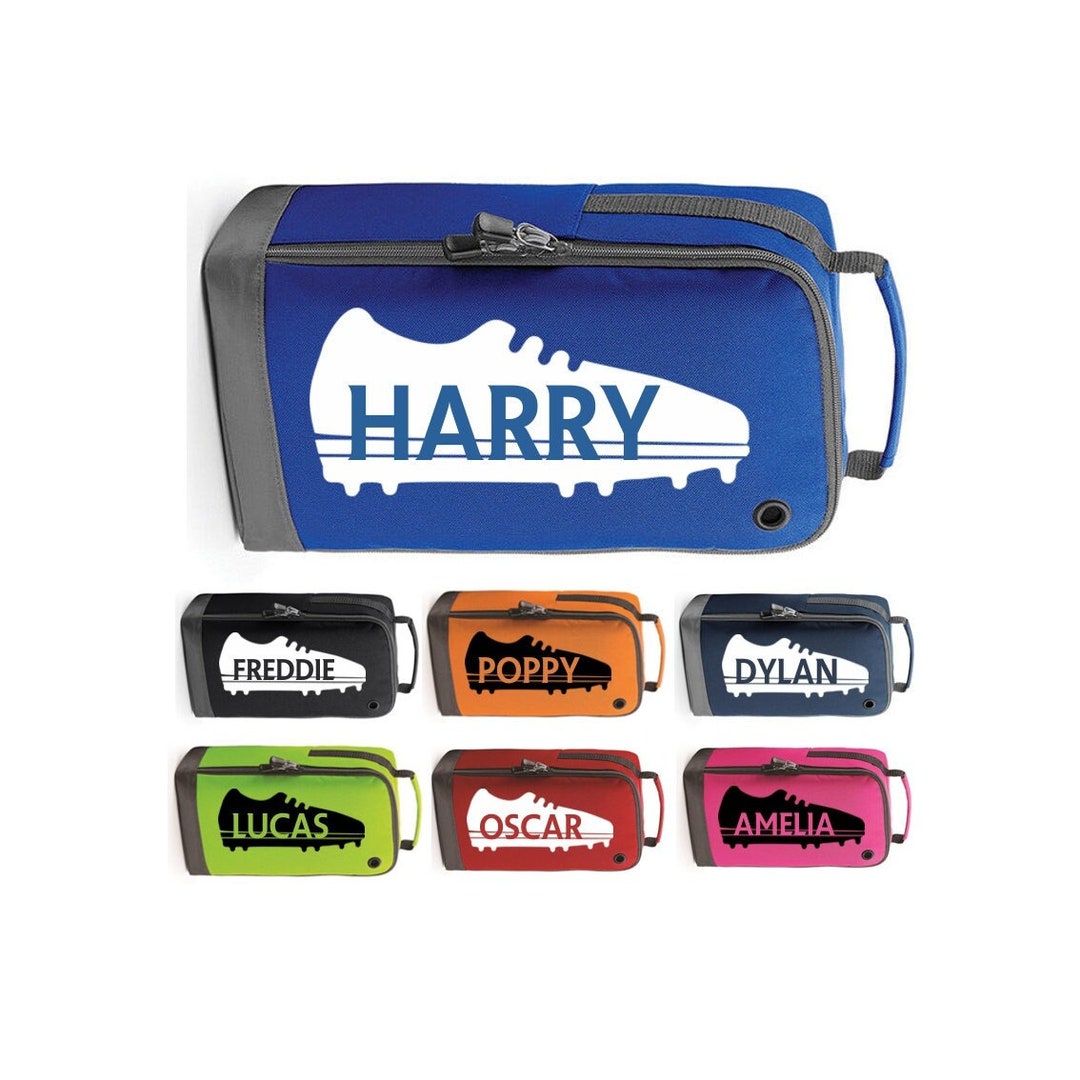 Personalised Football Boot Bag Boot Name Design Boys Girls Customised ...