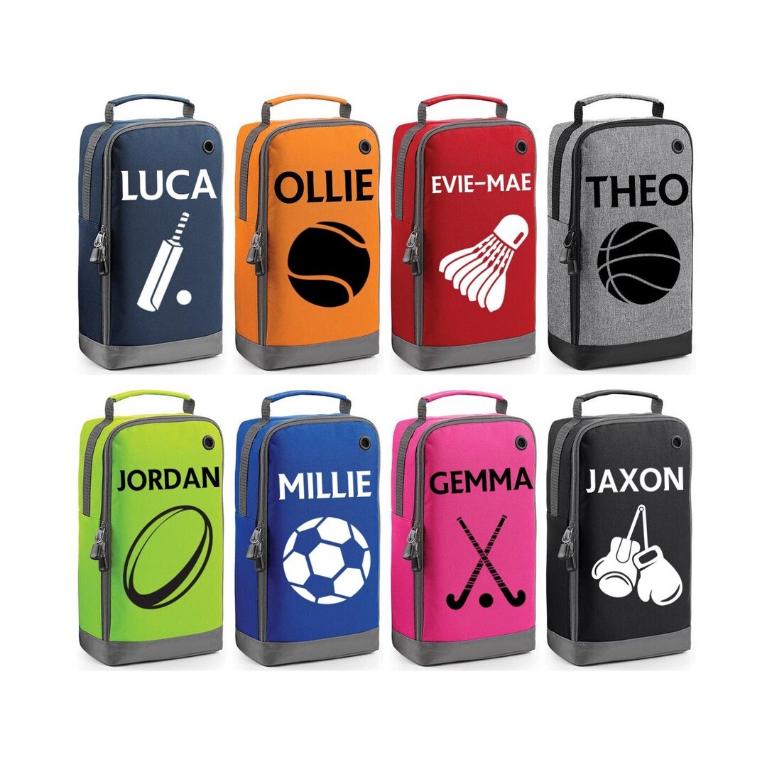 Personalised Boot Bag Boys Sports Girls Customised Kids School PE ...