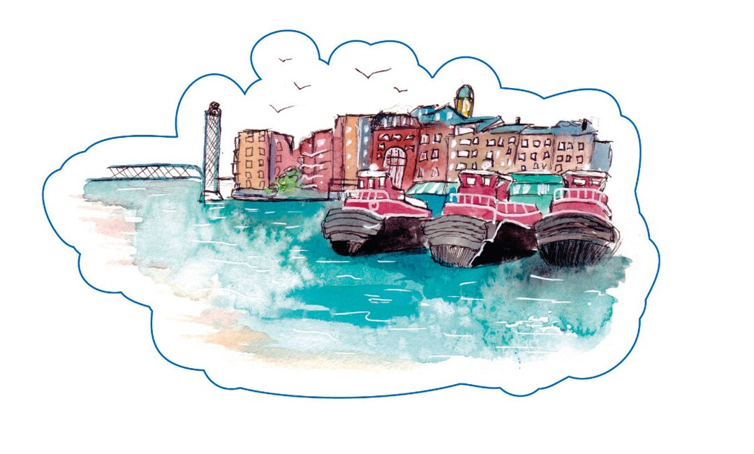 Portsmouth Tug Boats Vinyl Sticker - Etsy