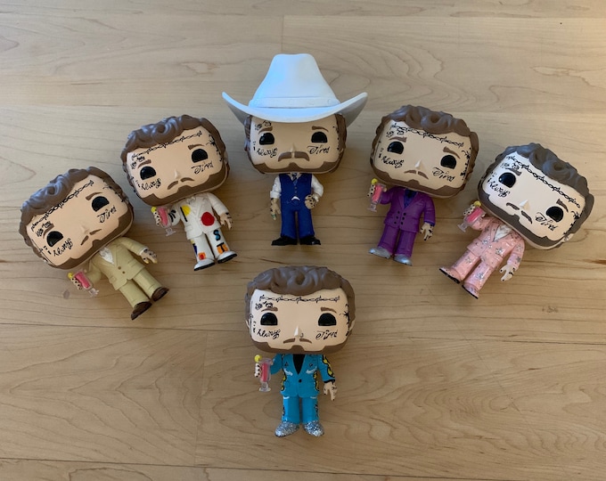 Post Malone Hand Painted Custom Funko Pop Figurines From My “my Little ...