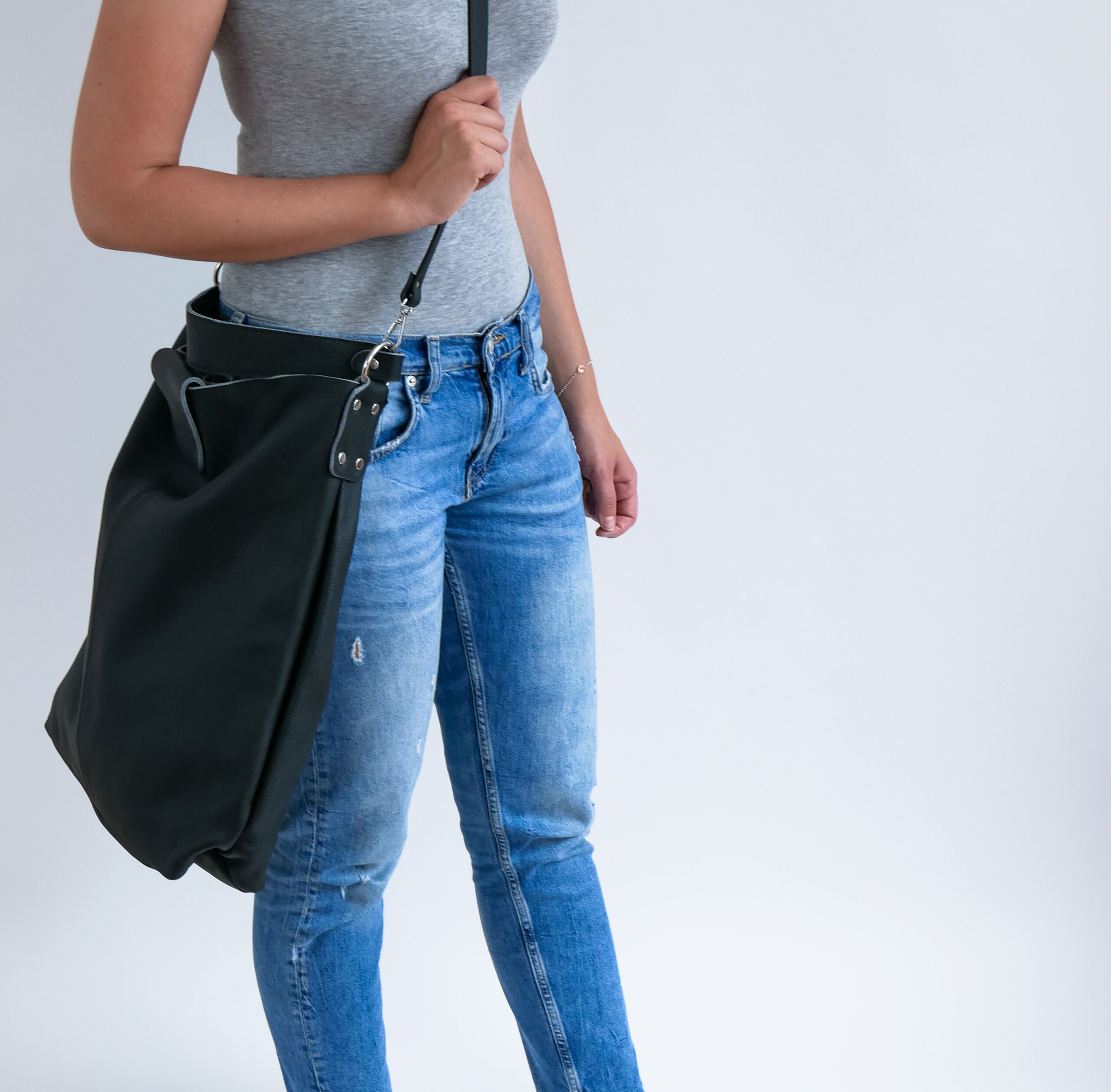 Black OVERSIZE SHOPPER Bag XXL Tote Bag Woman Large - Etsy