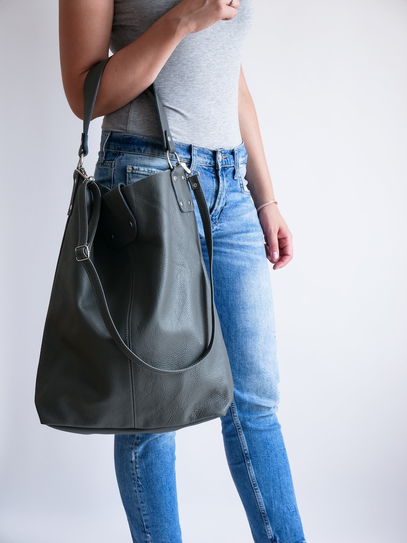 Gray OVERSIZE SHOPPER Bag XXL Tote Bag Woman Large | Etsy