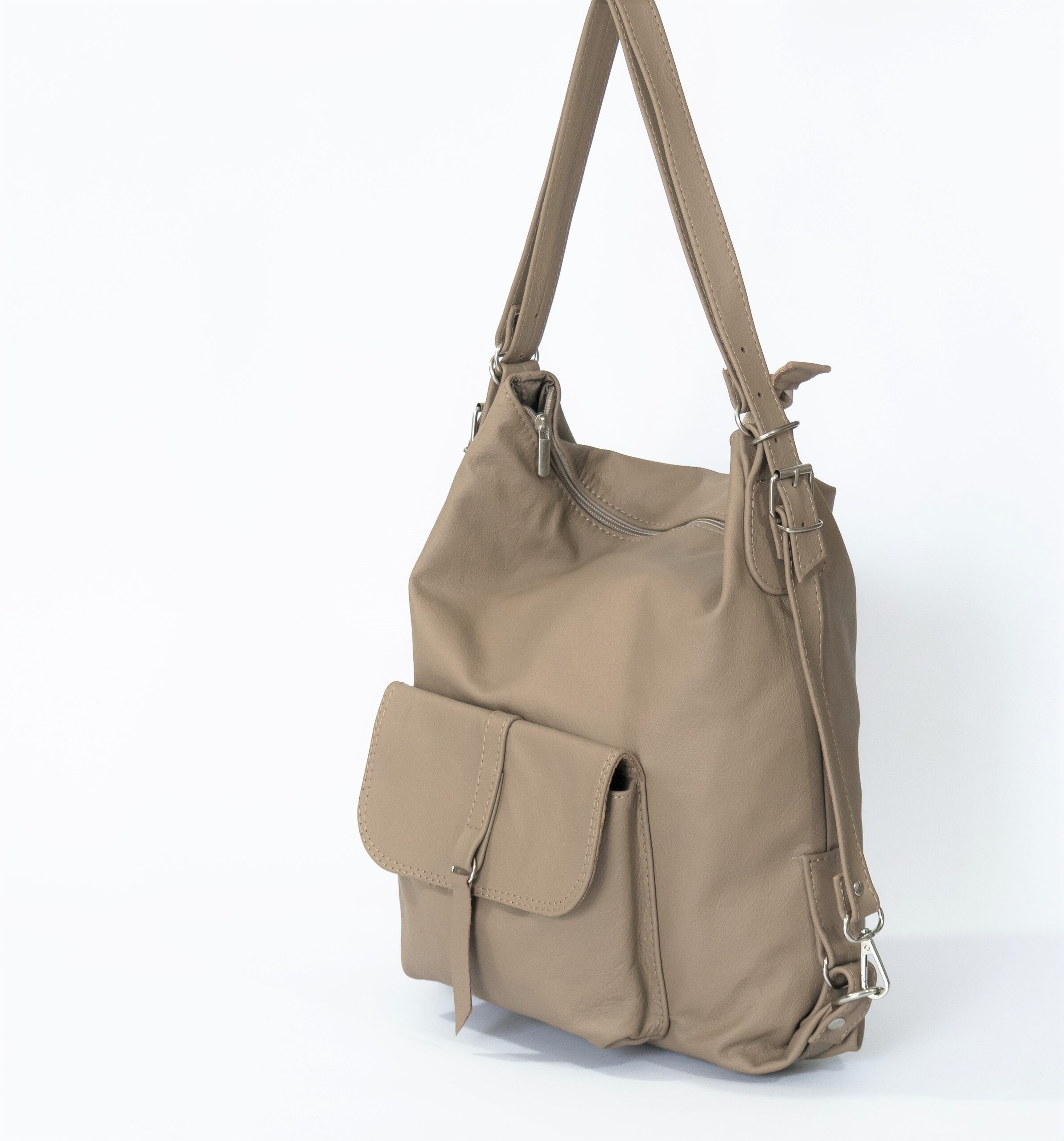 Leather Backpack Convertible Backpack Leather Tote Bag - Etsy