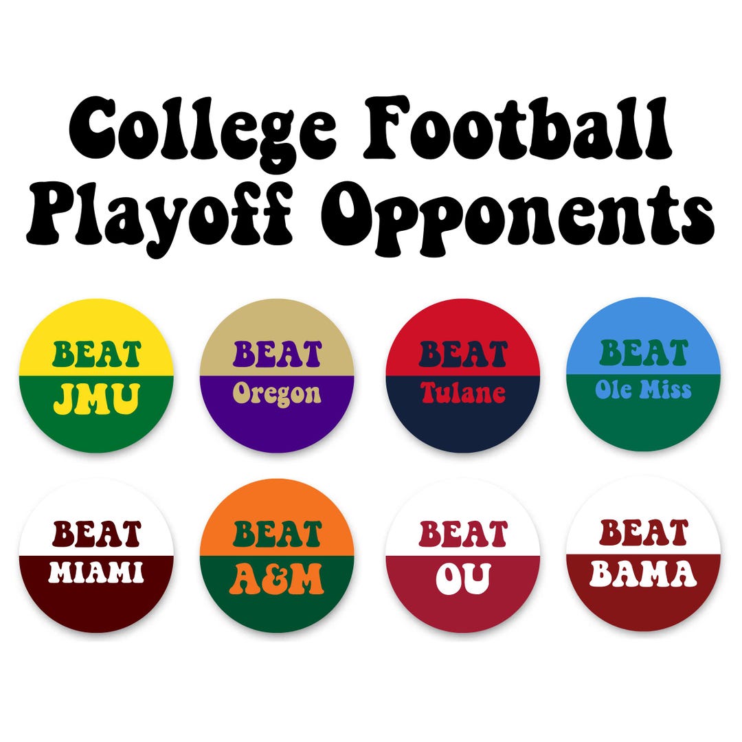 2025 College Football Playoff Championship Button Collection – Rivalry ...
