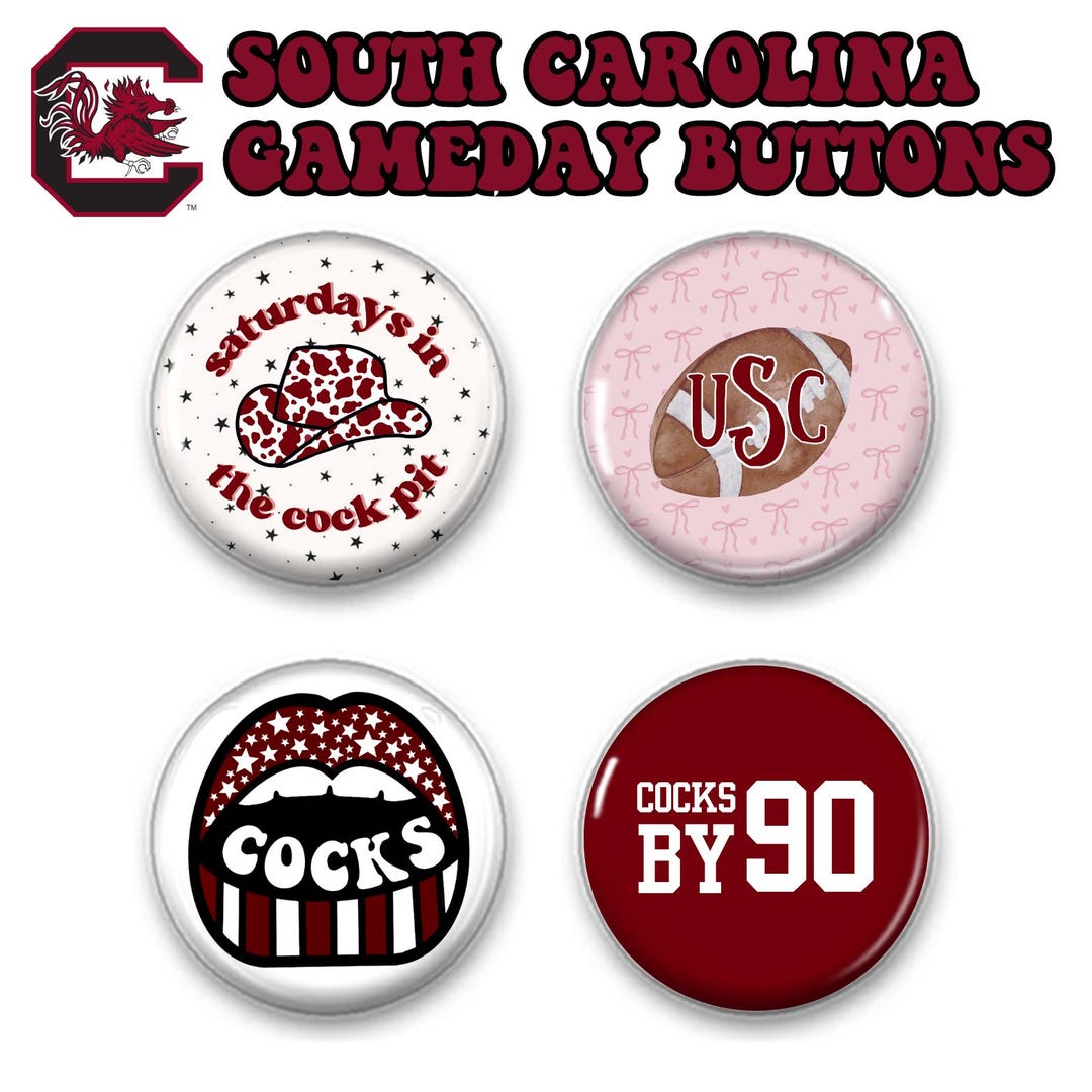 USC South Carolina Gameday Buttons - Etsy