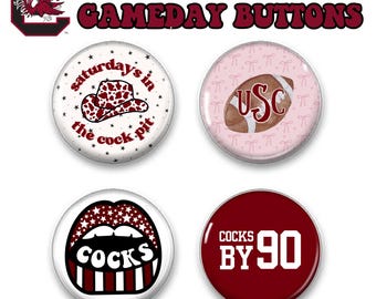 University of South Carolina Gameday Buttons/pins - Etsy