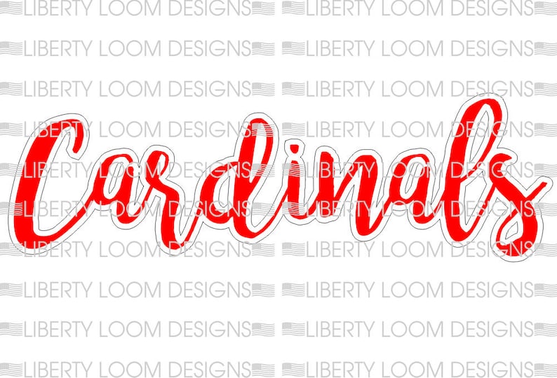 Cardinals Script - Etsy