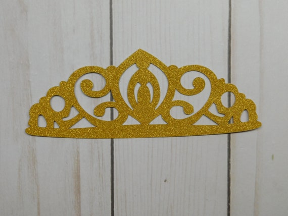 Princess Crown Cake Topper Gold Glitter Cake Topper Cake - Etsy