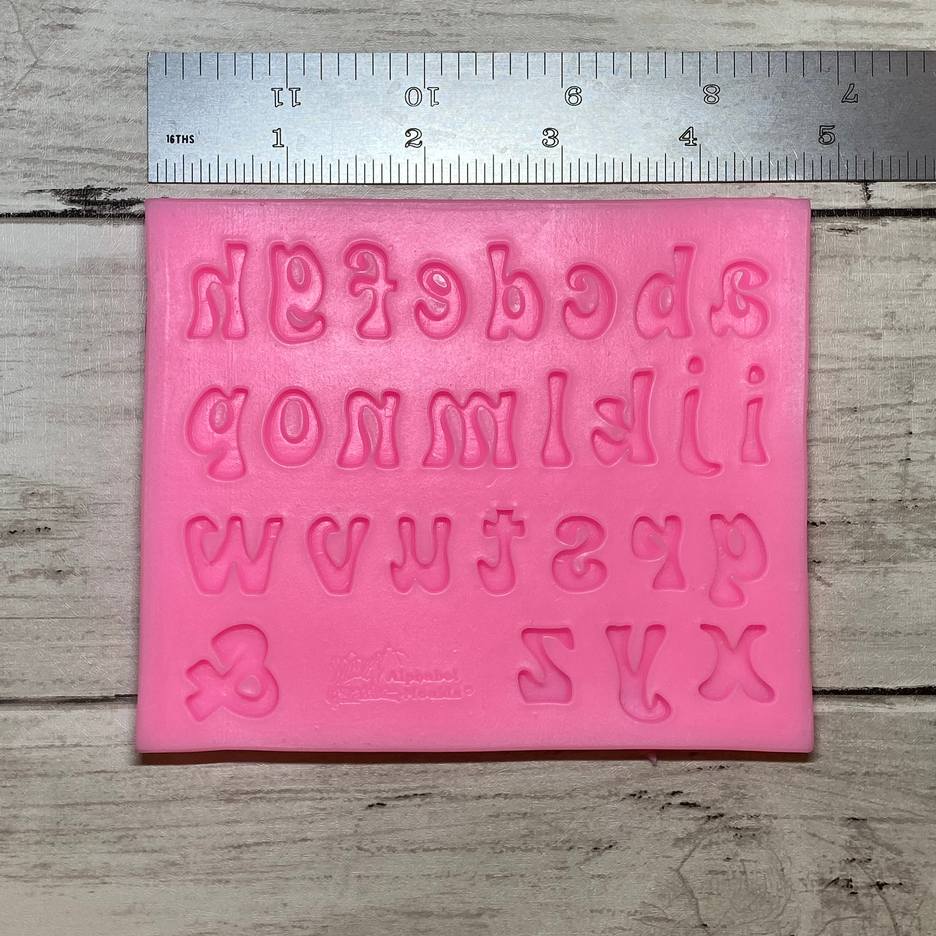 Lowercase Alphabet Silicone Mold – Mini Letter Mold for Fondant ...