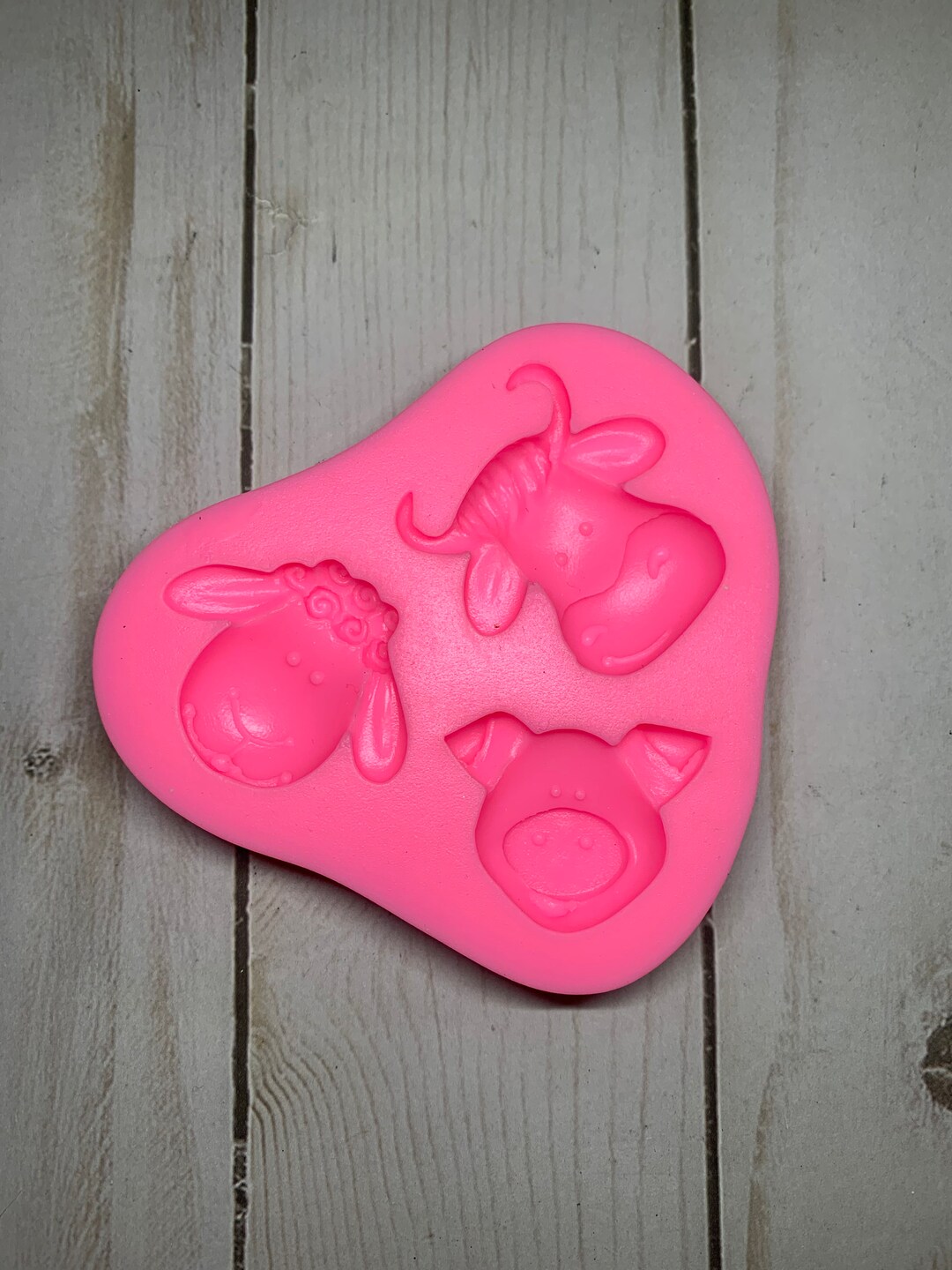 3 Pc. Farm Animal Silicone Mold - Etsy
