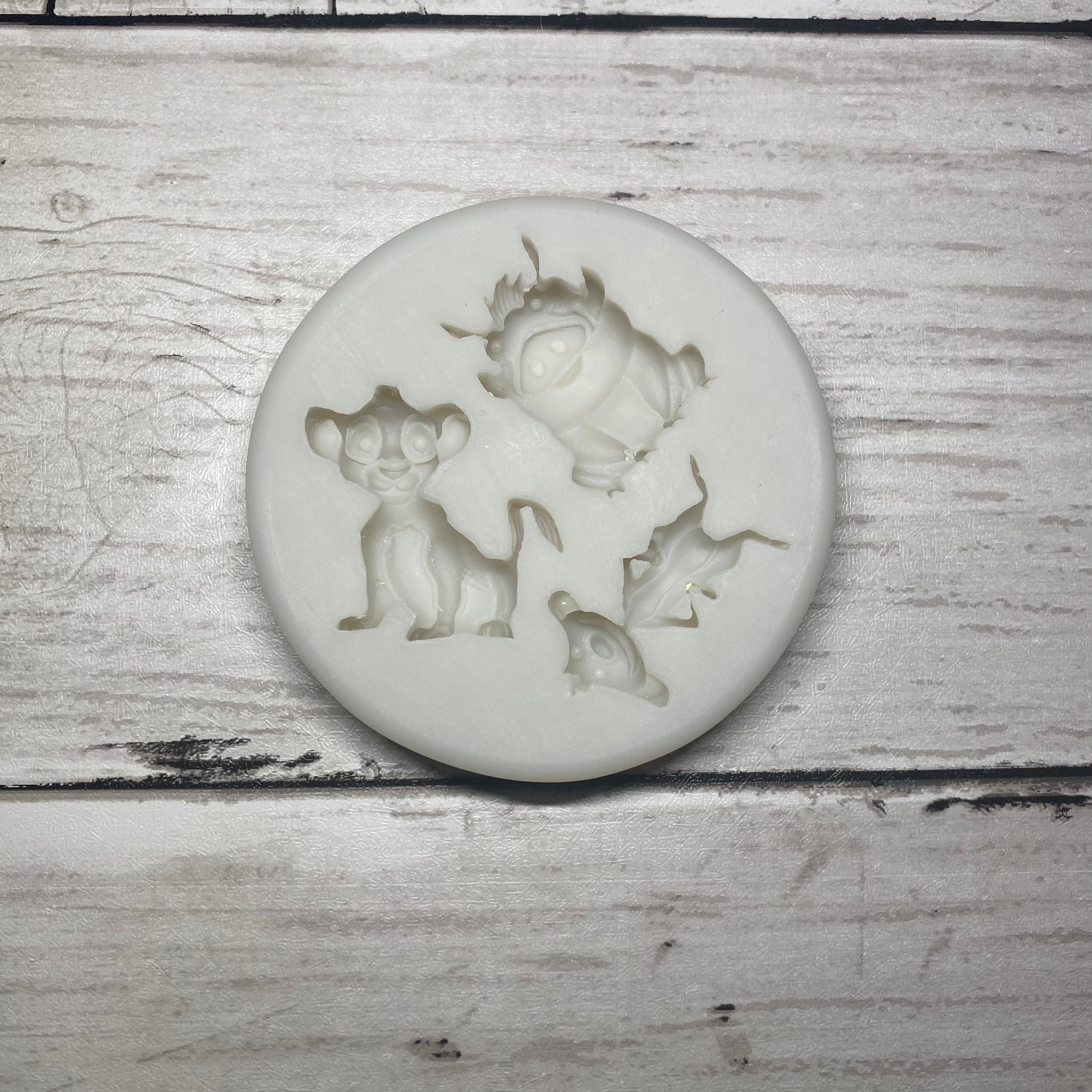 Safari Animals Silicone Mold – 3pc Mini Jungle Animal Mold for Fondant ...