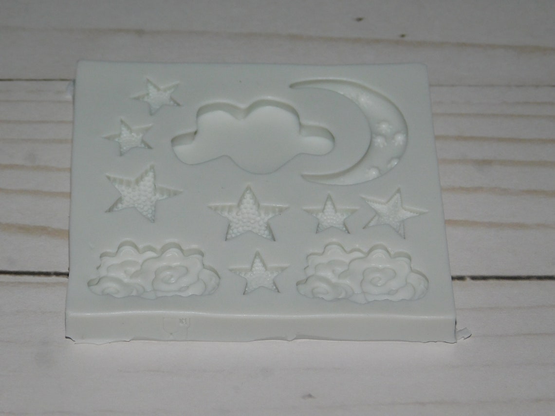Twinkle Twinkle Little Star Silicone Mold, Cloud Mold, Star Silicone ...