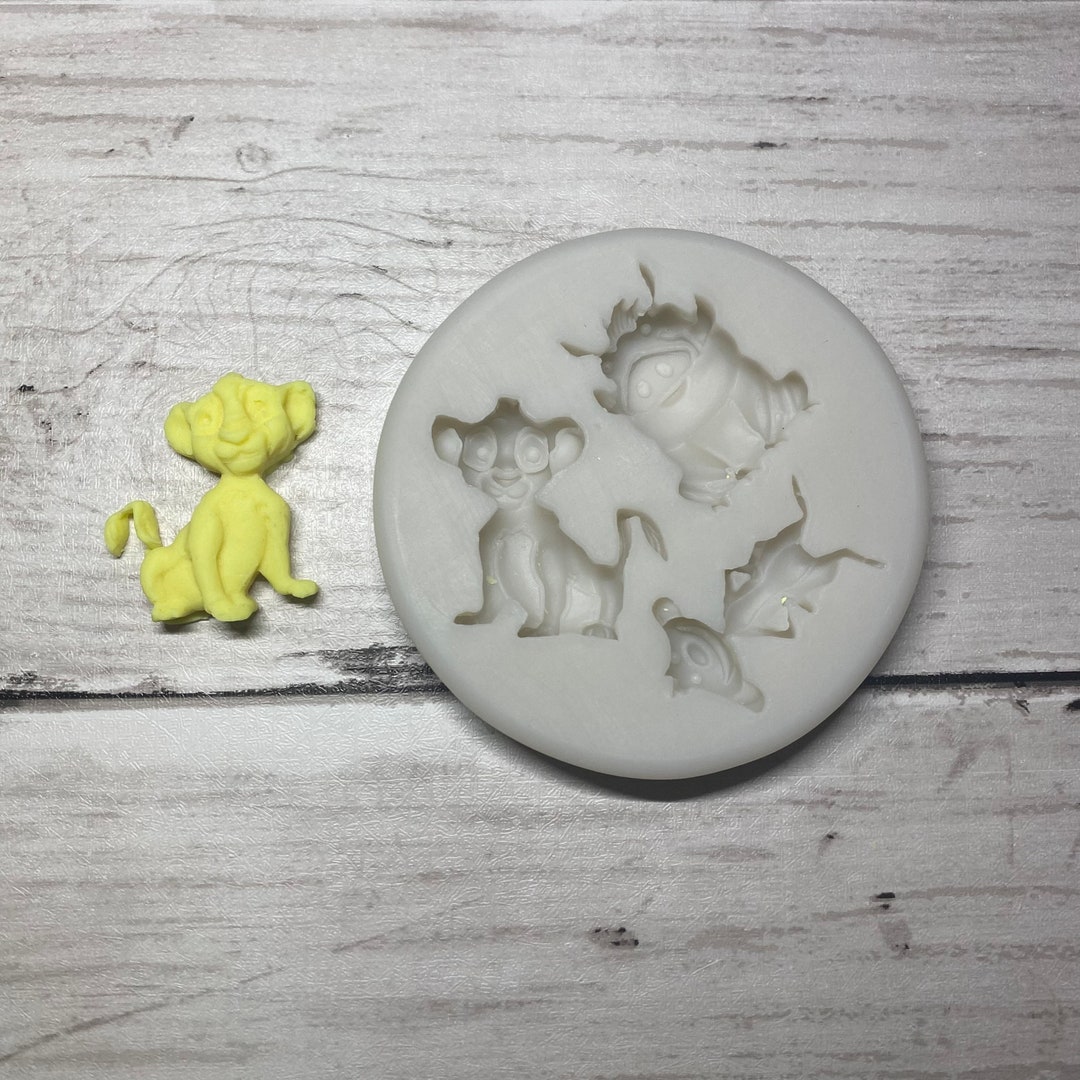 Safari Animals Silicone Mold – 3pc Mini Jungle Animal Mold for Fondant ...