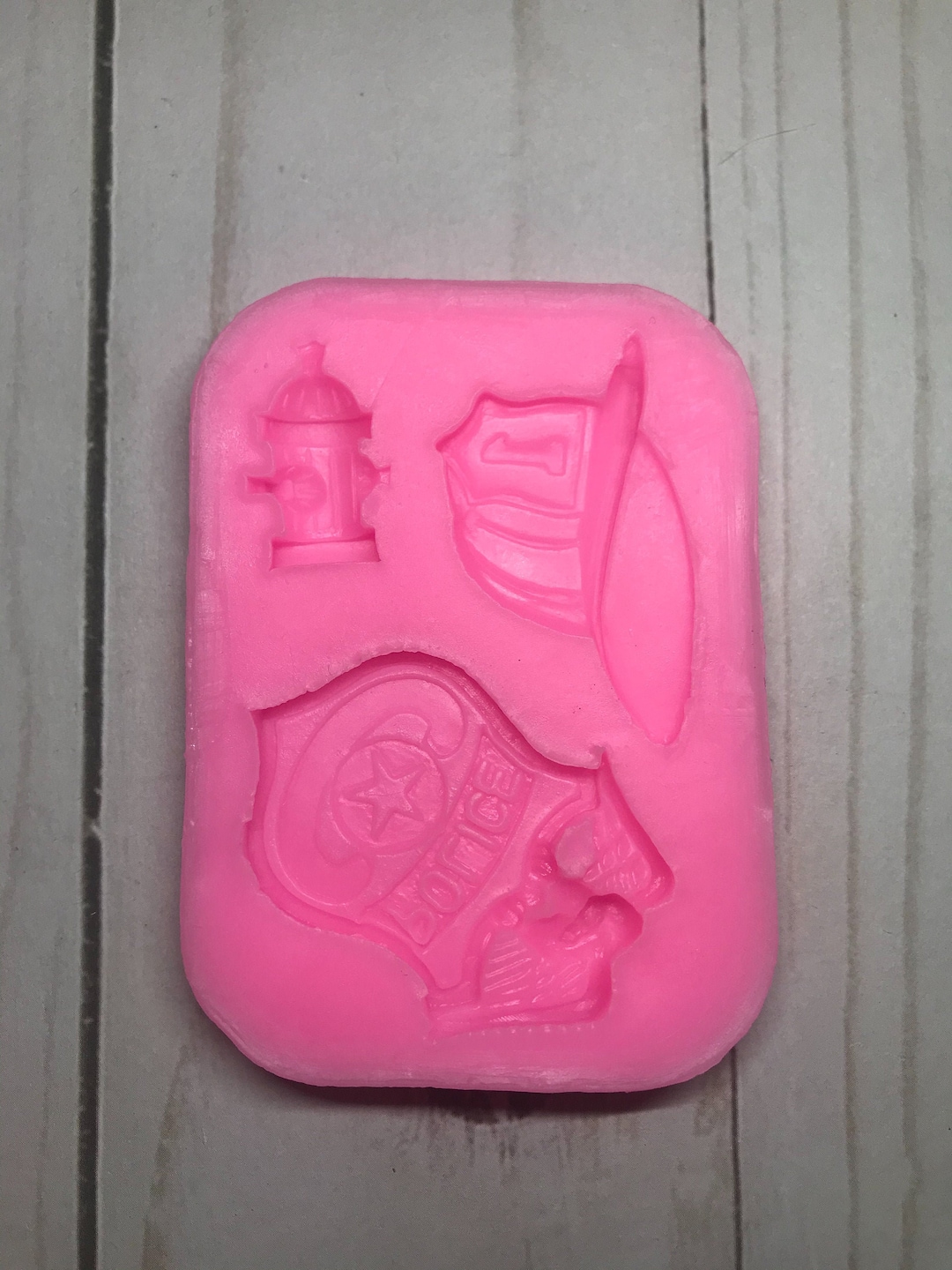 First Responder Silicone Mold – Police Badge, Fire Hydrant ...