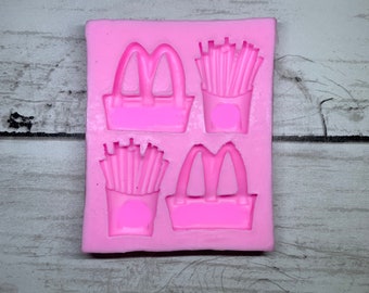 20 Cavities Junk Food Silicone Candy Mold-fast Food Mold-chocolates ...