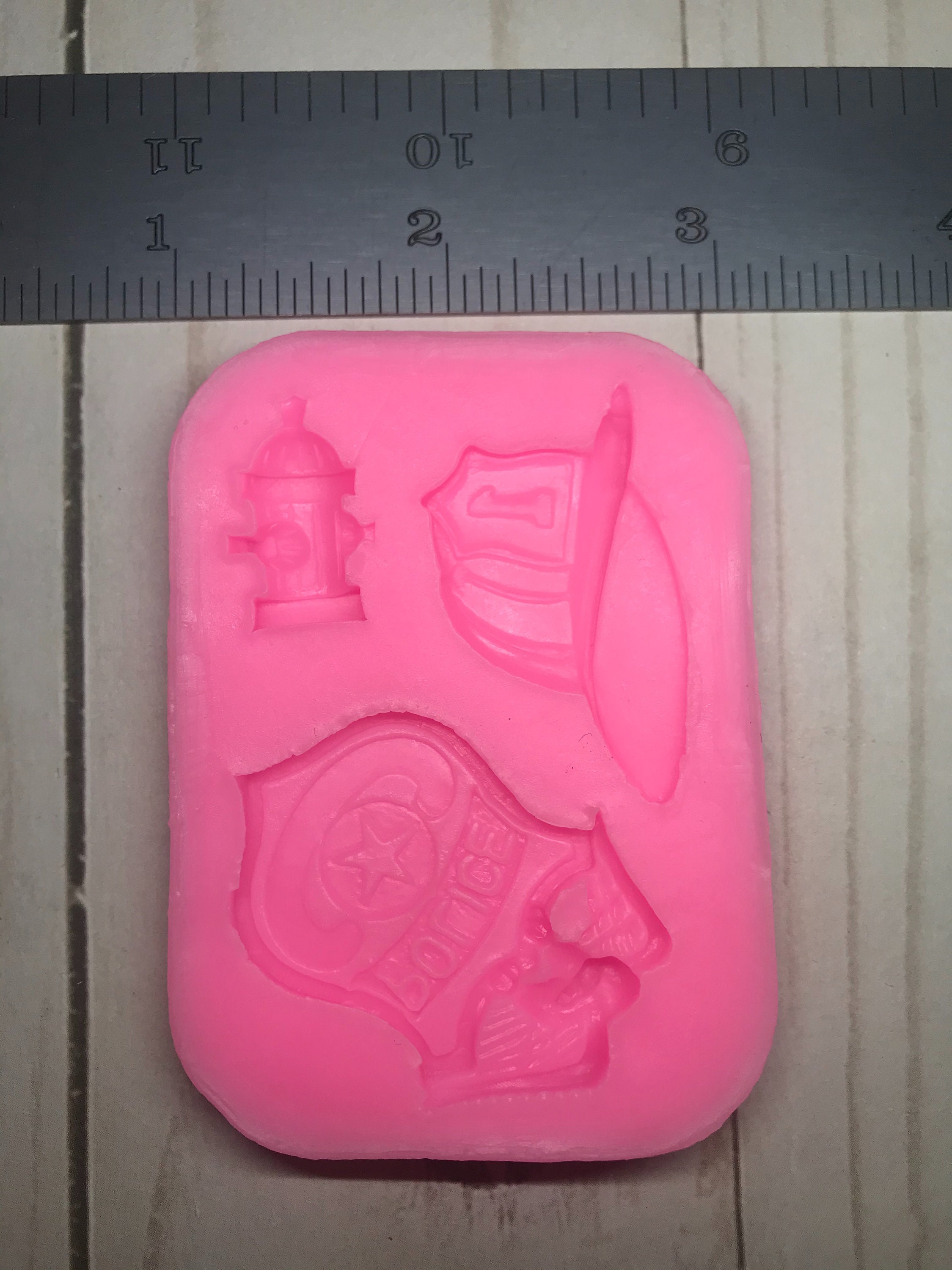 First Responder Silicone Mold, Police Badge Mold, Fire Hydrant Mold ...