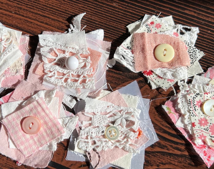 Colorful Snippets, Fabric Clusters, Slow Stitch, Junk Journal ...