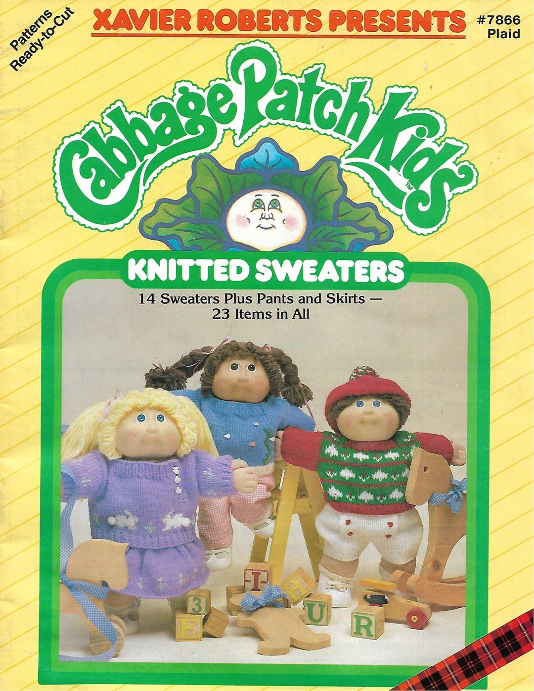 Vintage Cabbage Patch Kids Knitted Sweater PDF Patterns - Etsy