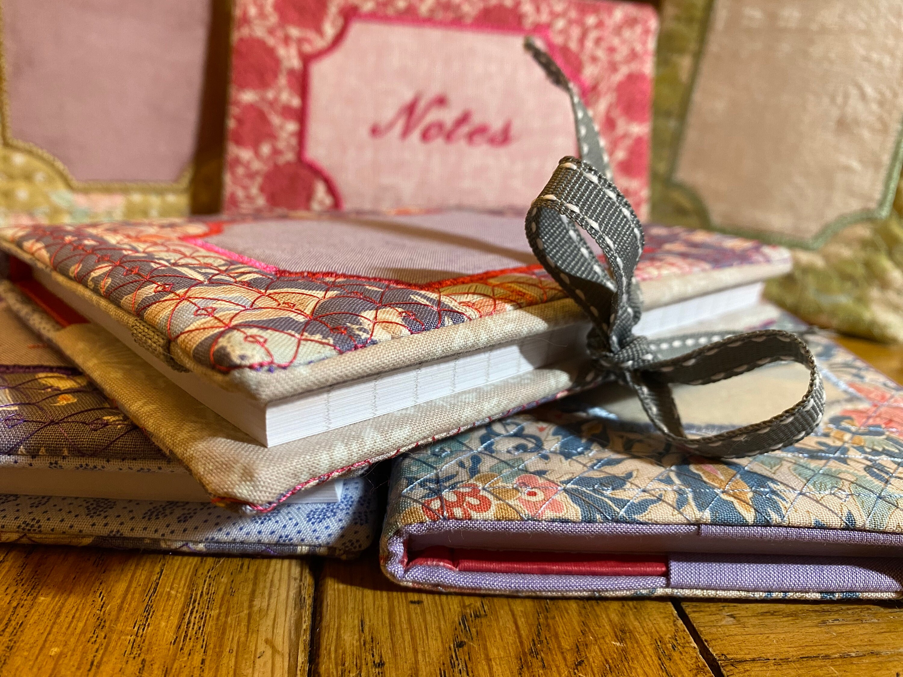 Quilted Embroidered Notebook Covers A5 & A6 - Etsy UK