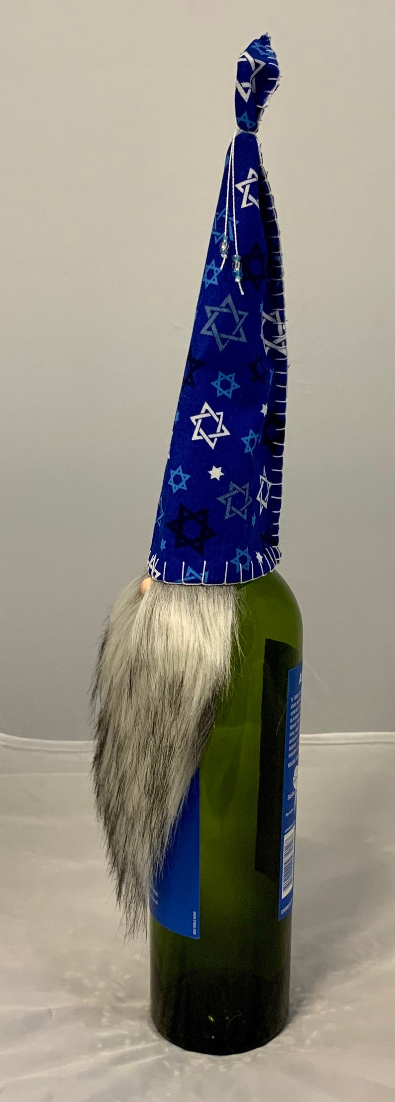 Jewish Gnome Wine Topper: Hanukkah Passover Decor, 100% Cotton - Etsy