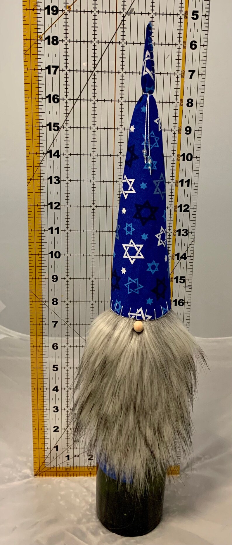 Jewish Gnome Wine Topper: Hanukkah Passover Decor, 100% Cotton - Etsy