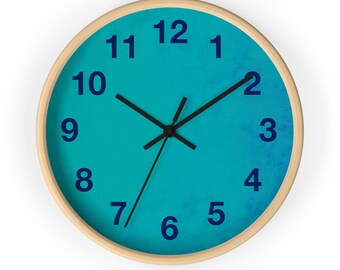 Turquoise Clock | Etsy