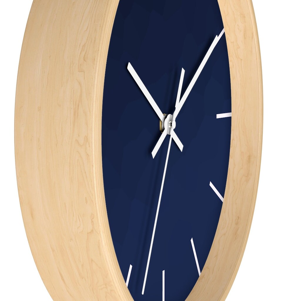 Reloj de pared azul oscuro - Etsy España