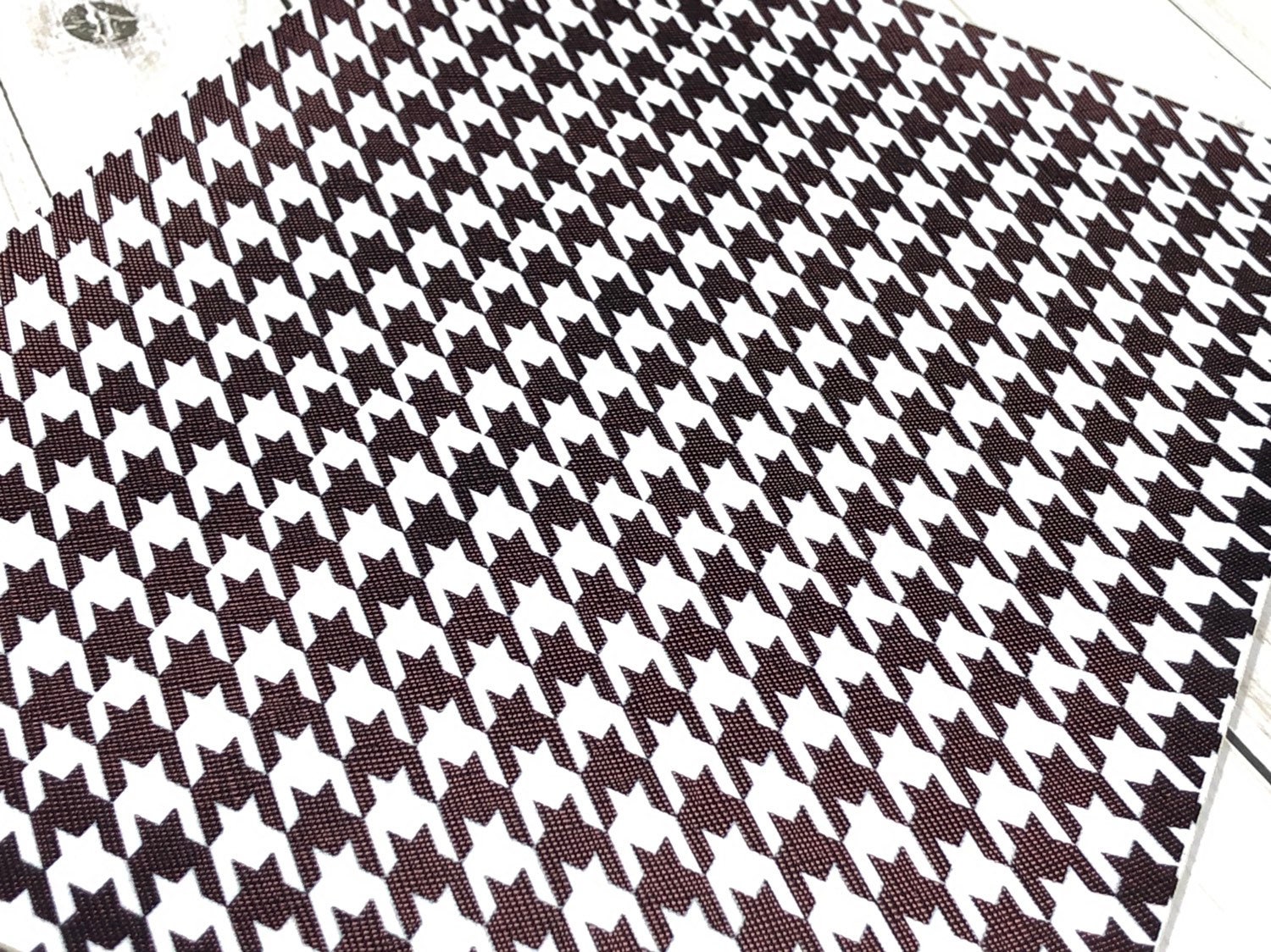 URBAN HOUNDSTOOTH Faux Leather Sheets Craft Supplies Leather - Etsy