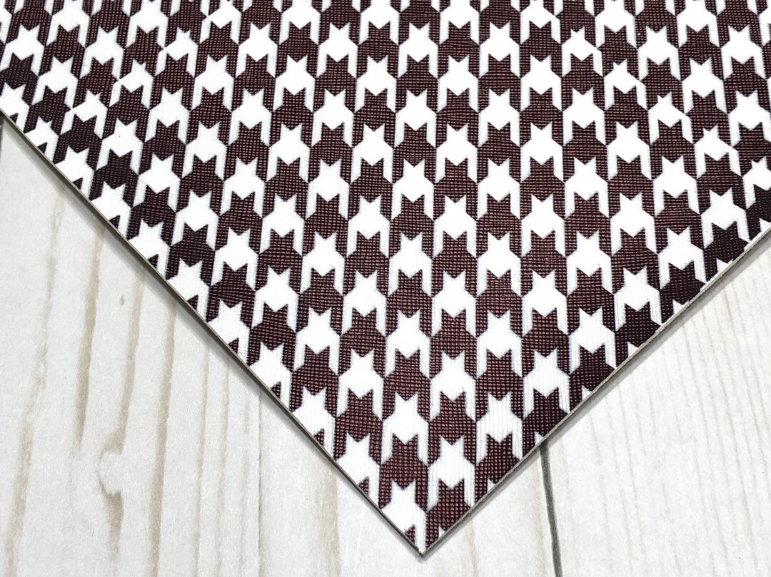 URBAN HOUNDSTOOTH Faux Leather Sheets Craft Supplies Leather - Etsy