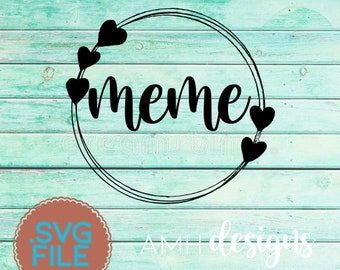 Meme Silhouette Svg | Etsy