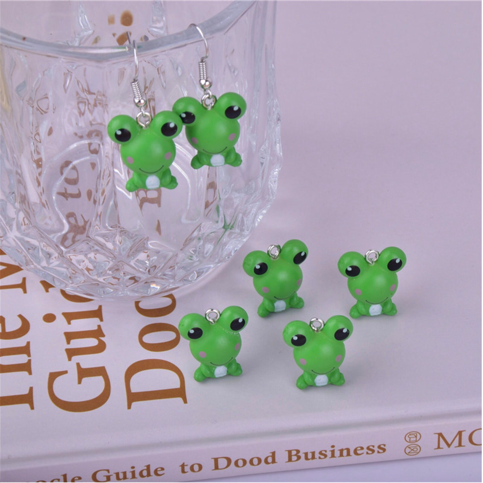 Cute Froggy Frog Green Charm 21mm X 15mm - Etsy