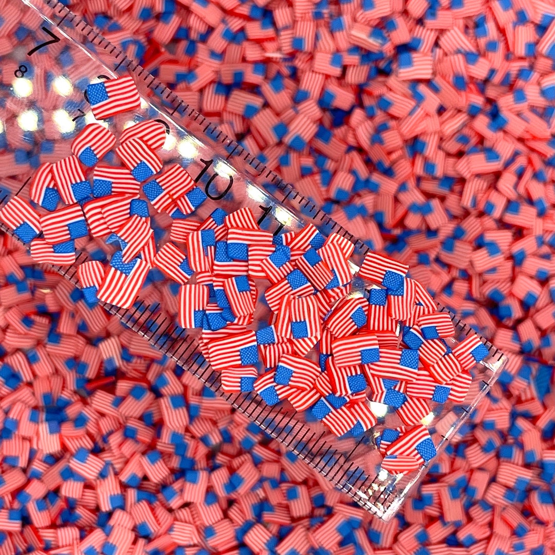5MM American Flag Polymer Clay Sprinkle NOT EDIBLE D36-03 - Etsy