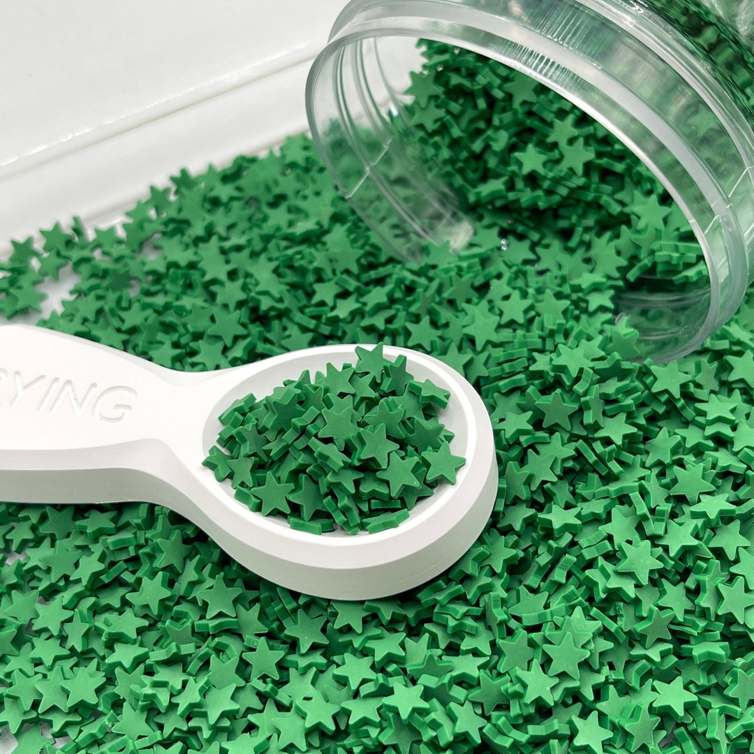 5MM Green Star Polymer Clay Sprinkle NOT EDIBLE D28-21 - Etsy