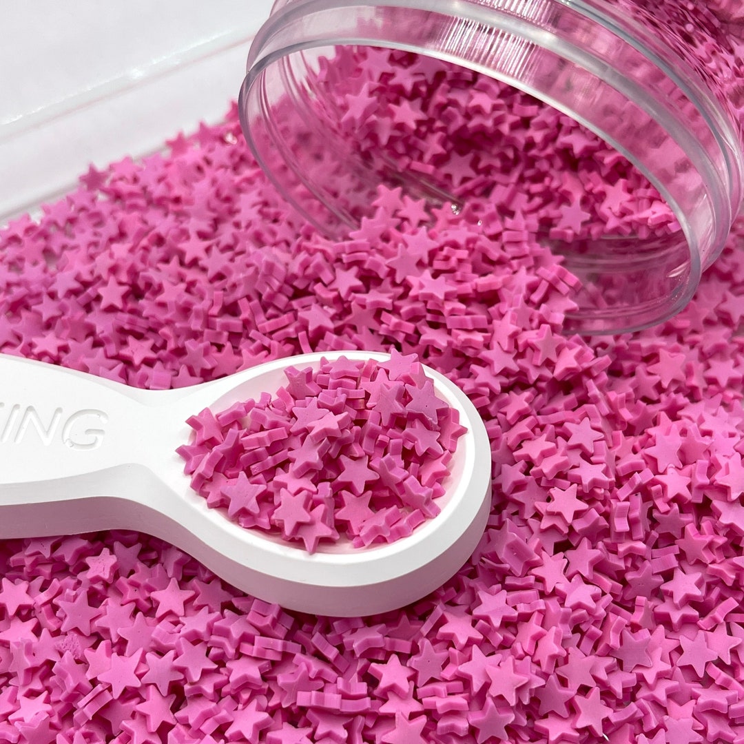5MM Rose Pink Star Polymer Clay Sprinkle NOT EDIBLE D28-05 - Etsy