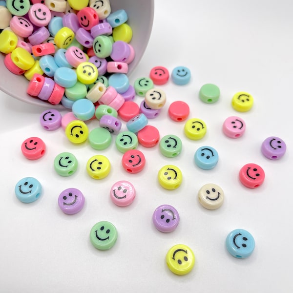 Smiley Face Beads - Etsy