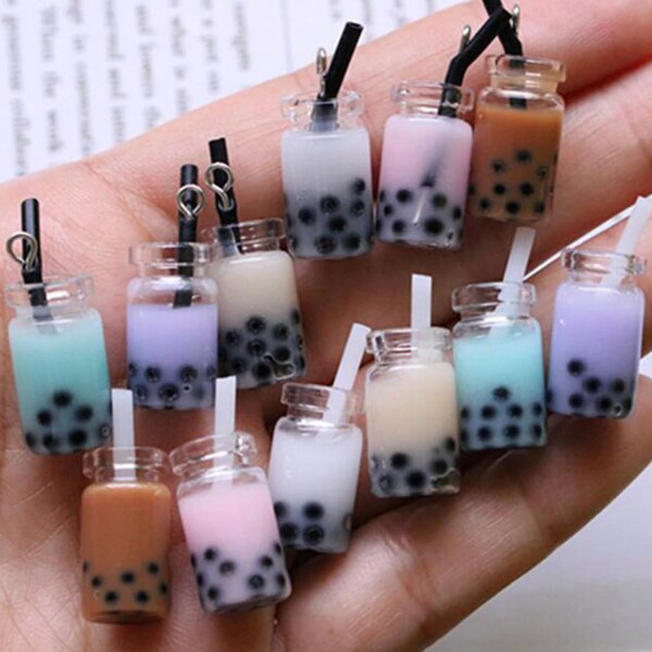 Bubble Tea Charm - Etsy