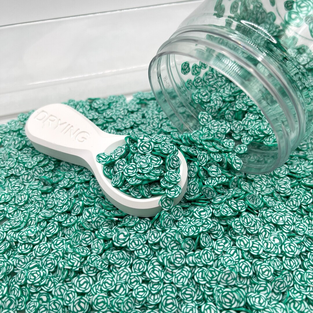 FAKE, 5MM Green Rose Flower Polymer Clay Sprinkles NOT EDIBLE D28-18 - Etsy