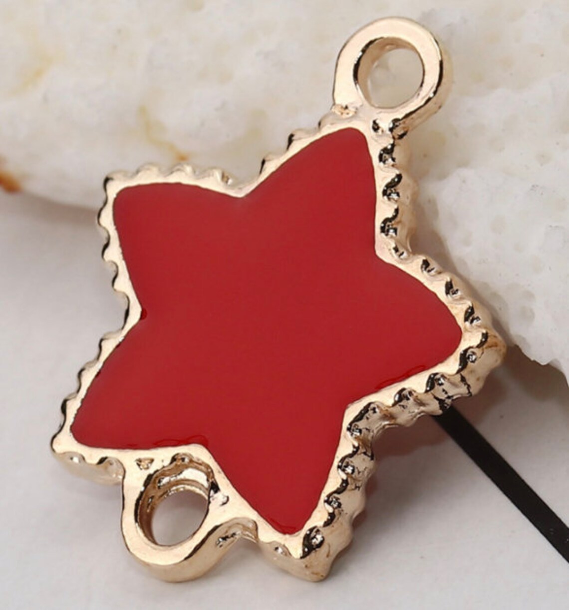 5pc/10pc Filled Star Connecter Charm Pendant 24mm X 19 Mm - Etsy