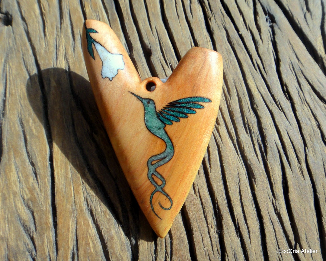 Emerald Inlay Hummingbird Kuripe, Self Applicator, Hapeh Applicator ...