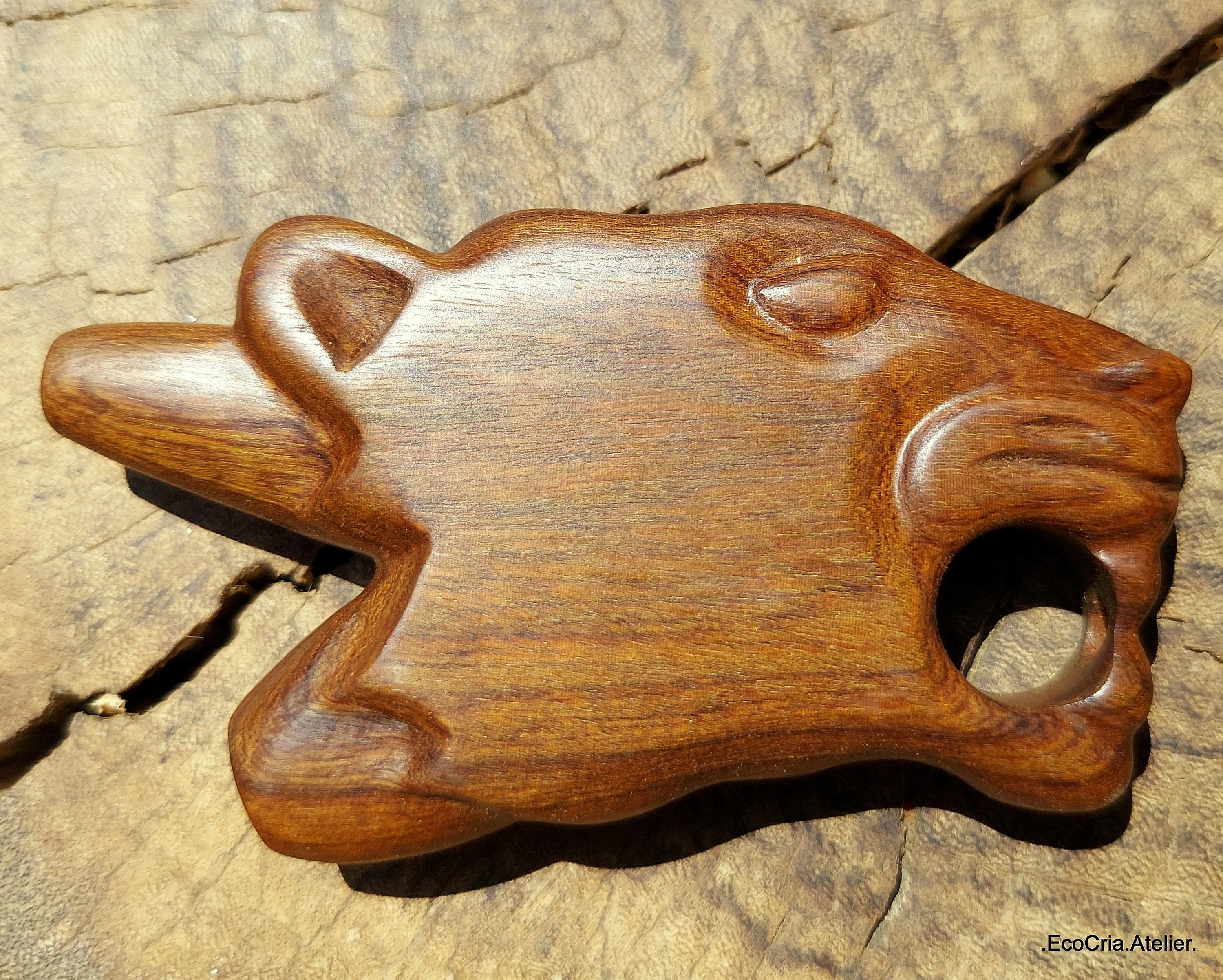 Handcarved Jaguar - Kuripe Single Block Self Applicator, Hapeh ...