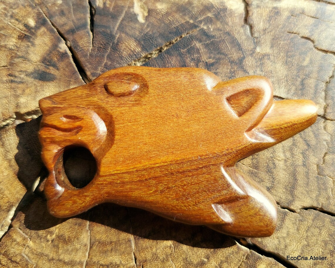 Handcarved Jaguar - Kuripe Single Block Self Applicator, Hapeh ...