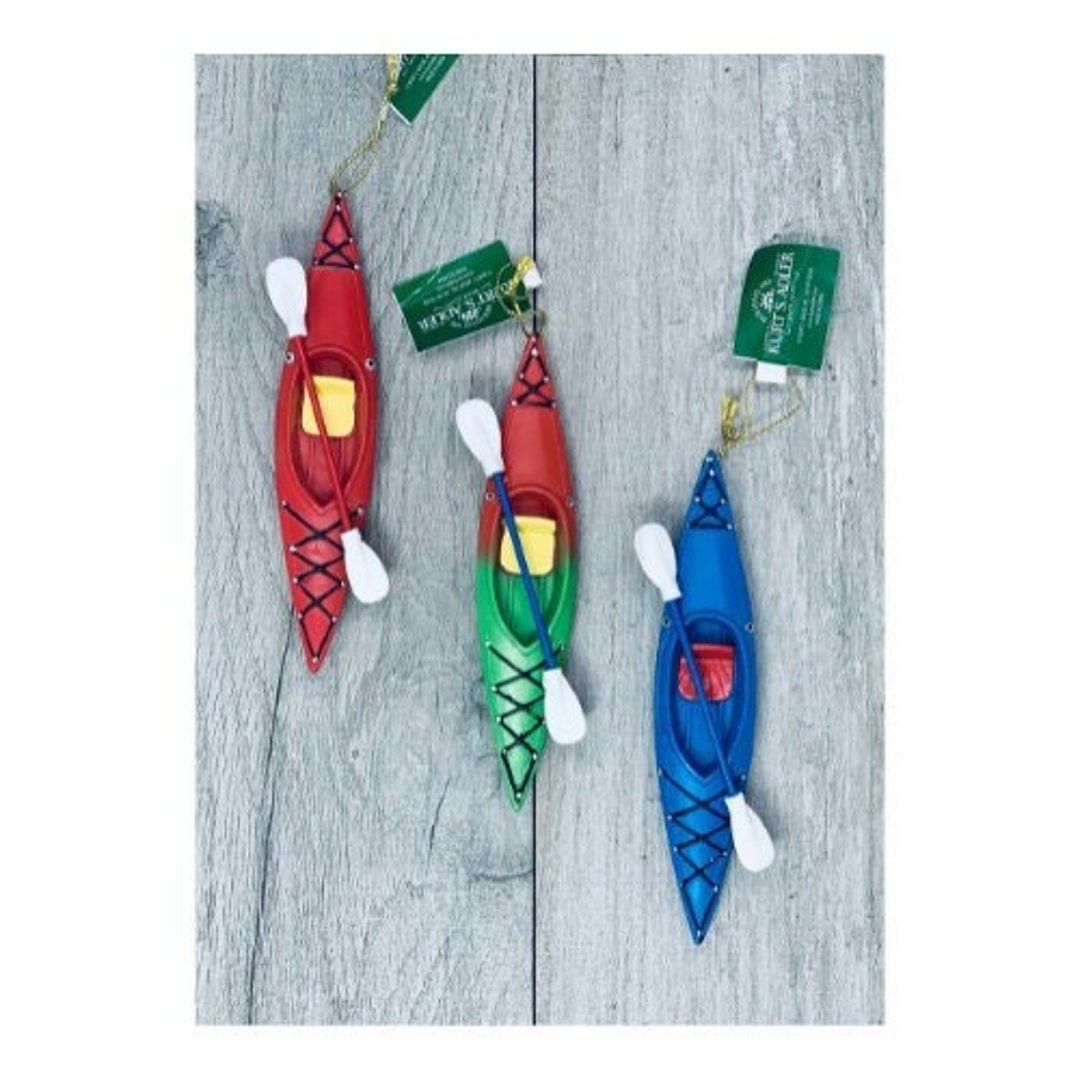 Kayak Ornament Kayak With Oar Ornaments Kayaking Ornament - Etsy