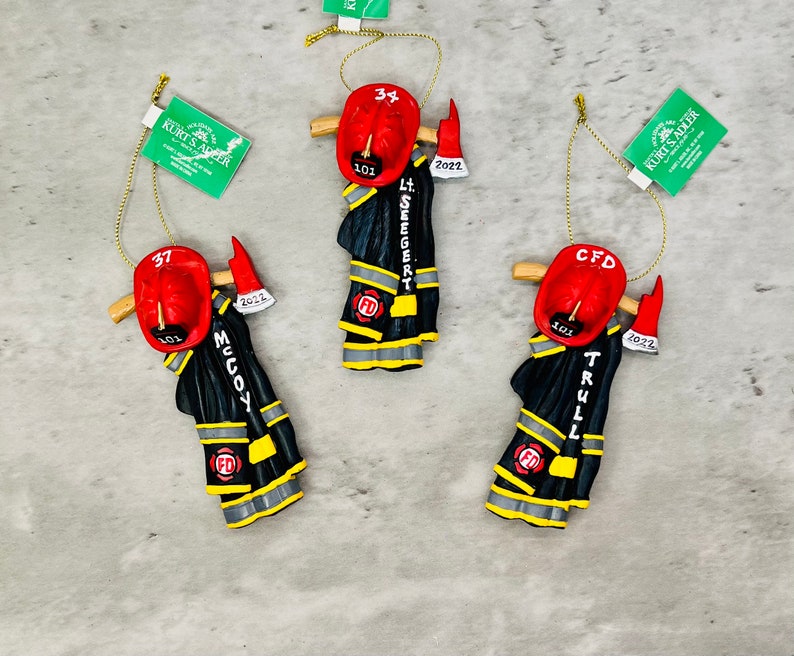 Fireman Ornament Personalized Christmas Ornament - Etsy