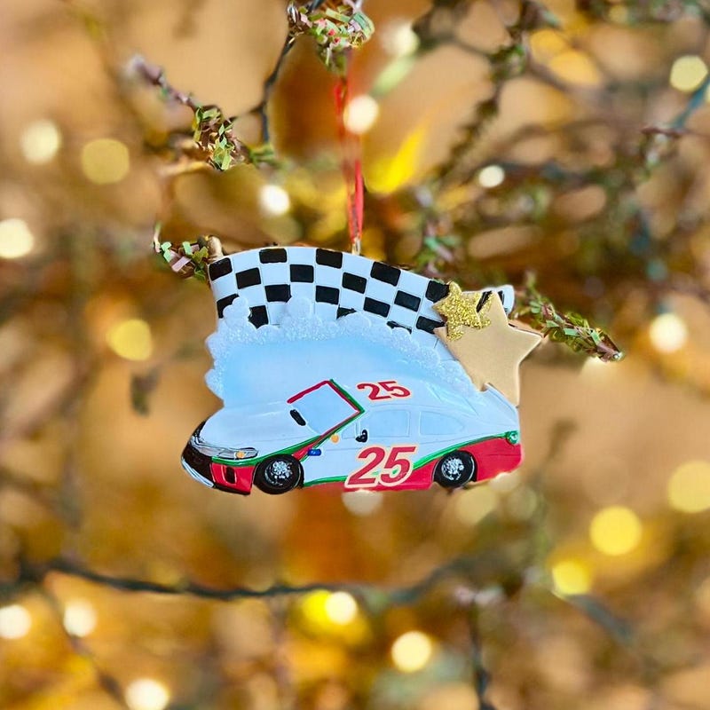 Race Car Ornament - Etsy