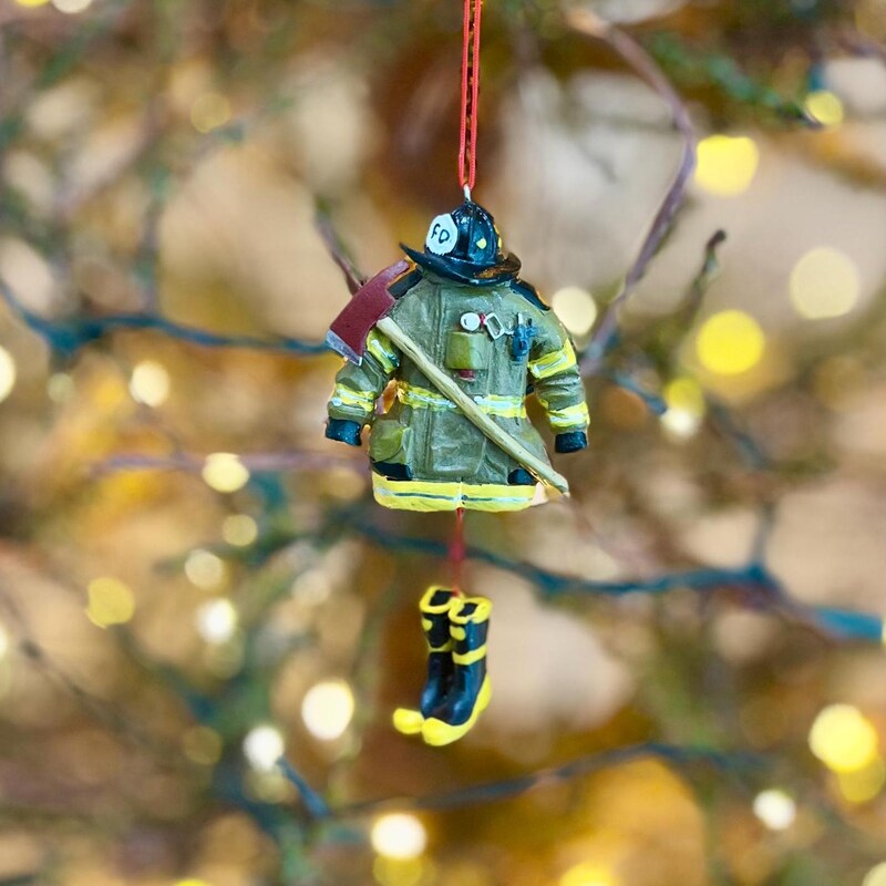 Firefighter Ornament - Etsy