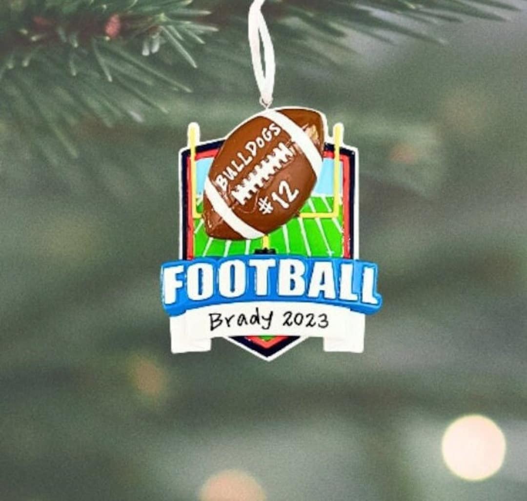 Football Christmas Ornament Football Ornament Football Christmas ...