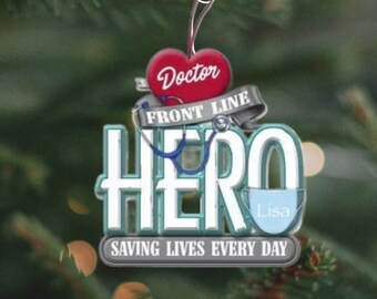 Front Line Doctor Personalized Ornament - Etsy