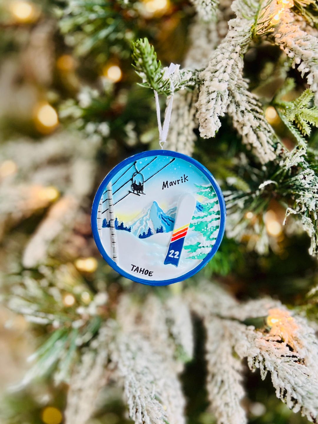 Personalized Snowboarding Christmas Ornament | Winter Sports Decor ...